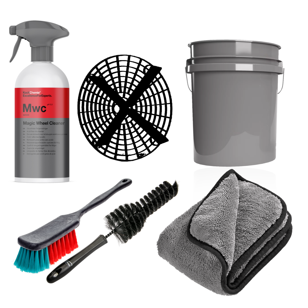 Koch Chemie Magic Wheel Cleaner Set mit Bürsten und Wascheimer